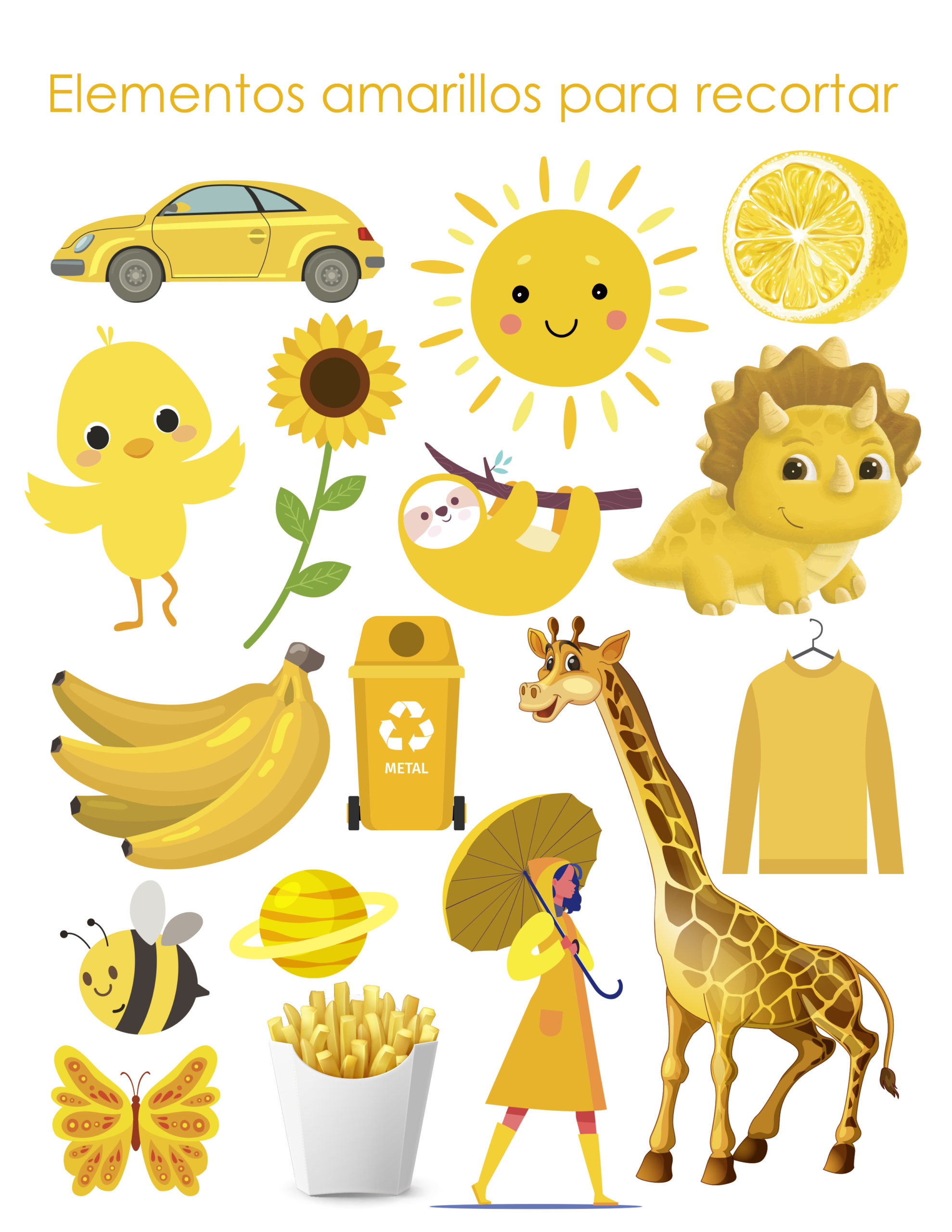 Ideas para introducir el color amarillo – niños de dos años y kinder ...